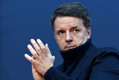 Matteo Renzi a Capri durante la serata di Jerry Calà